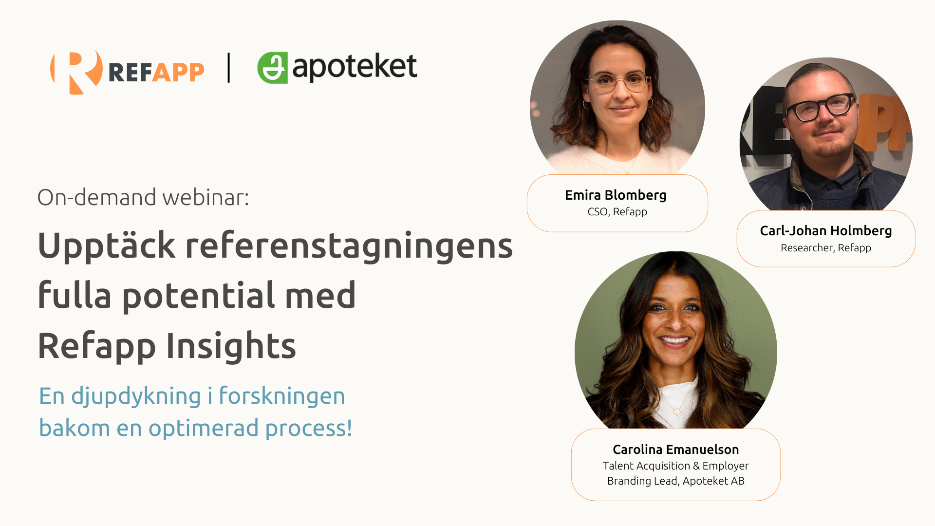 Webinar: Upptäck referenstagningens fulla potential med Refapp Insights